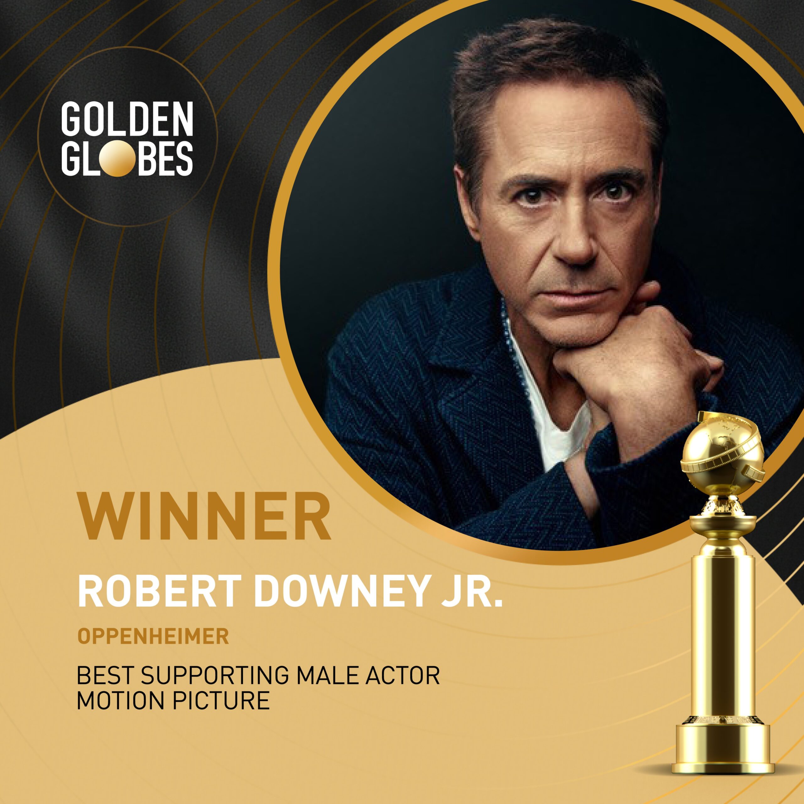 “81st Golden Globe Awards” – Best Supporting Male Actor – Motion ...