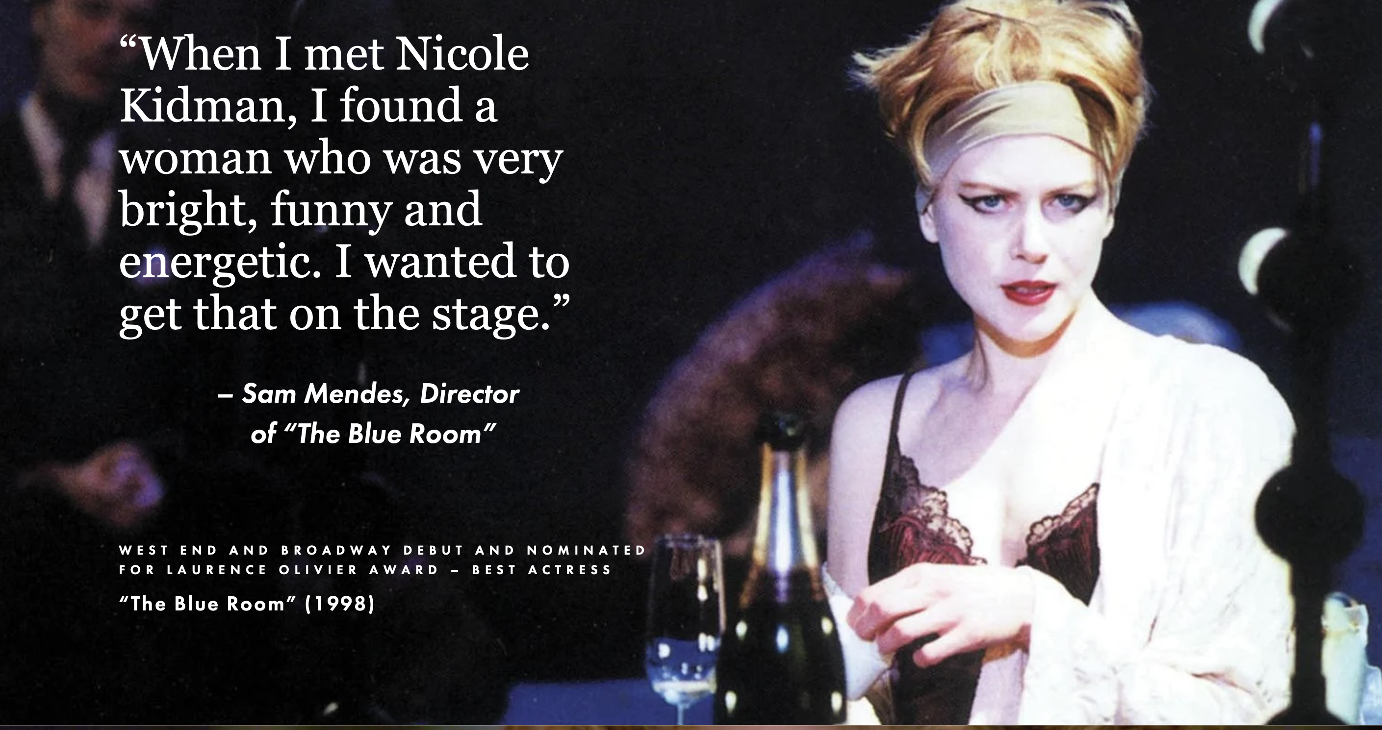 Nicole Kidman in “The Blue Room” (1998) – Movies To History.com