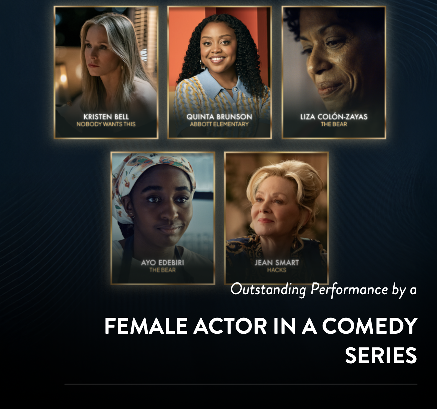 SAG Awards – Outstanding Performance By A Female Actor In A Comedy ...