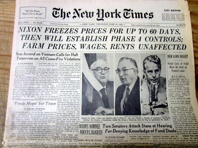 The New York Times – 1973 Inflation Spike – Movies To History.com