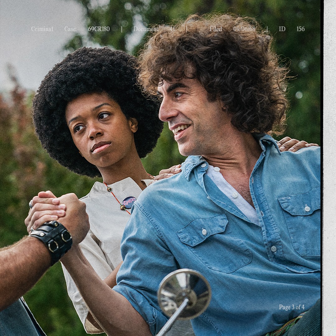 Abbie Hoffman (Sacha Baron Cohen) – Movies To History.com