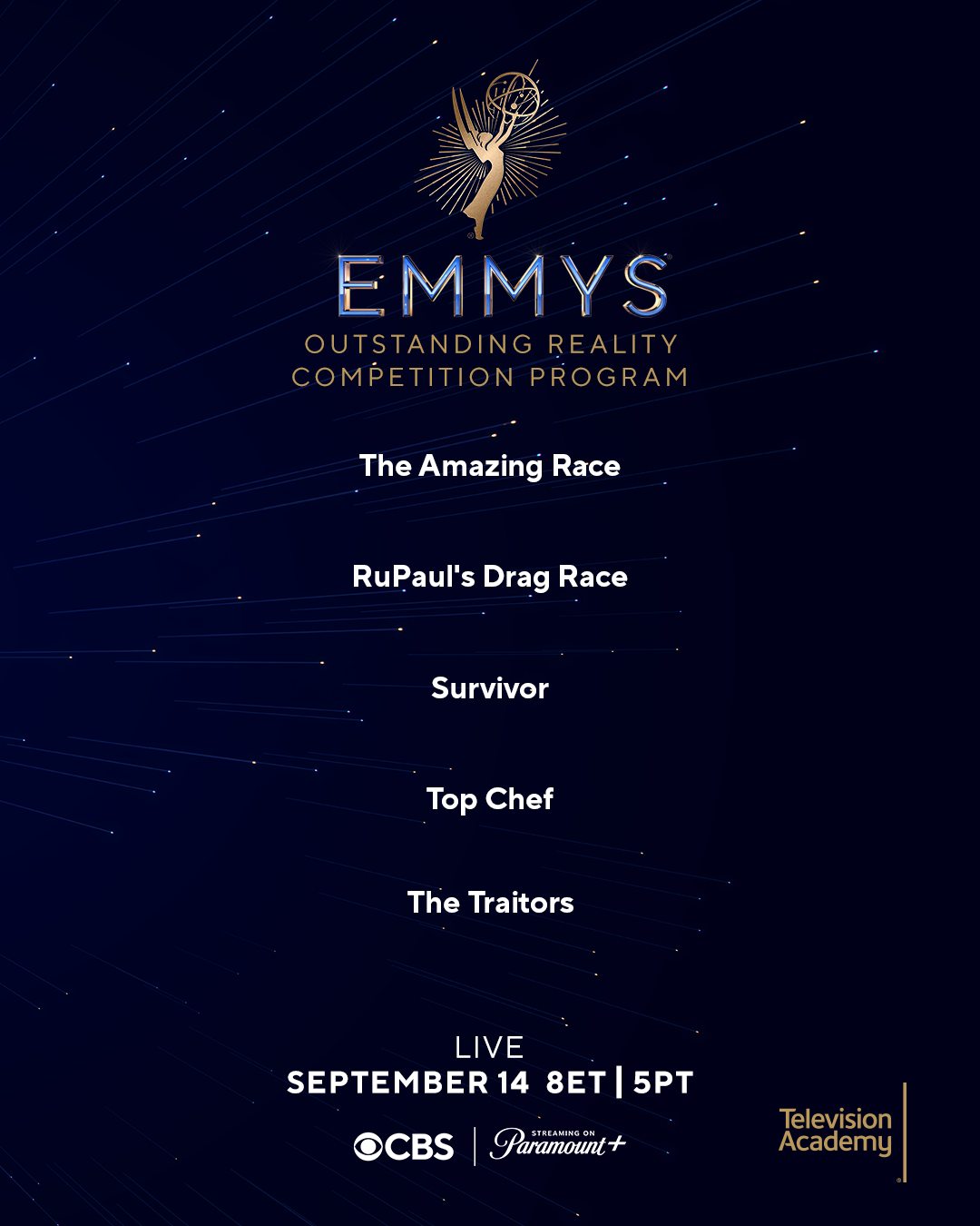 “The 77th Primetime Emmy Awards” – “Outstanding Reality Competition ...