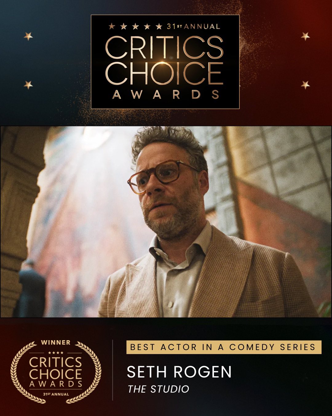 “31st Critics Choice Awards” – Best Actor in a Comedy Series – Movies ...