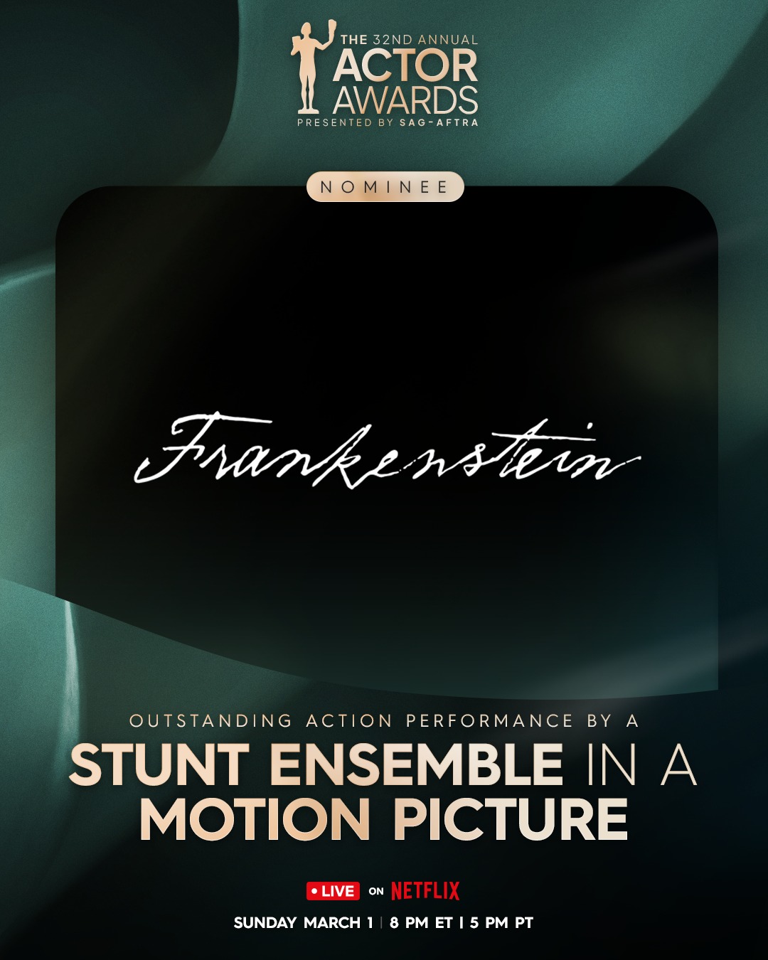 “32nd Annual Actor Awards” – Stunt Ensemble in a Motion Picture ...